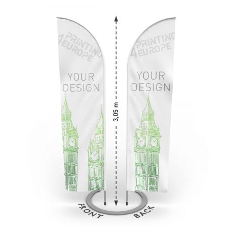 Strandvlaggen: Koop uw vlag voor de beurs Printing4Europe.eu